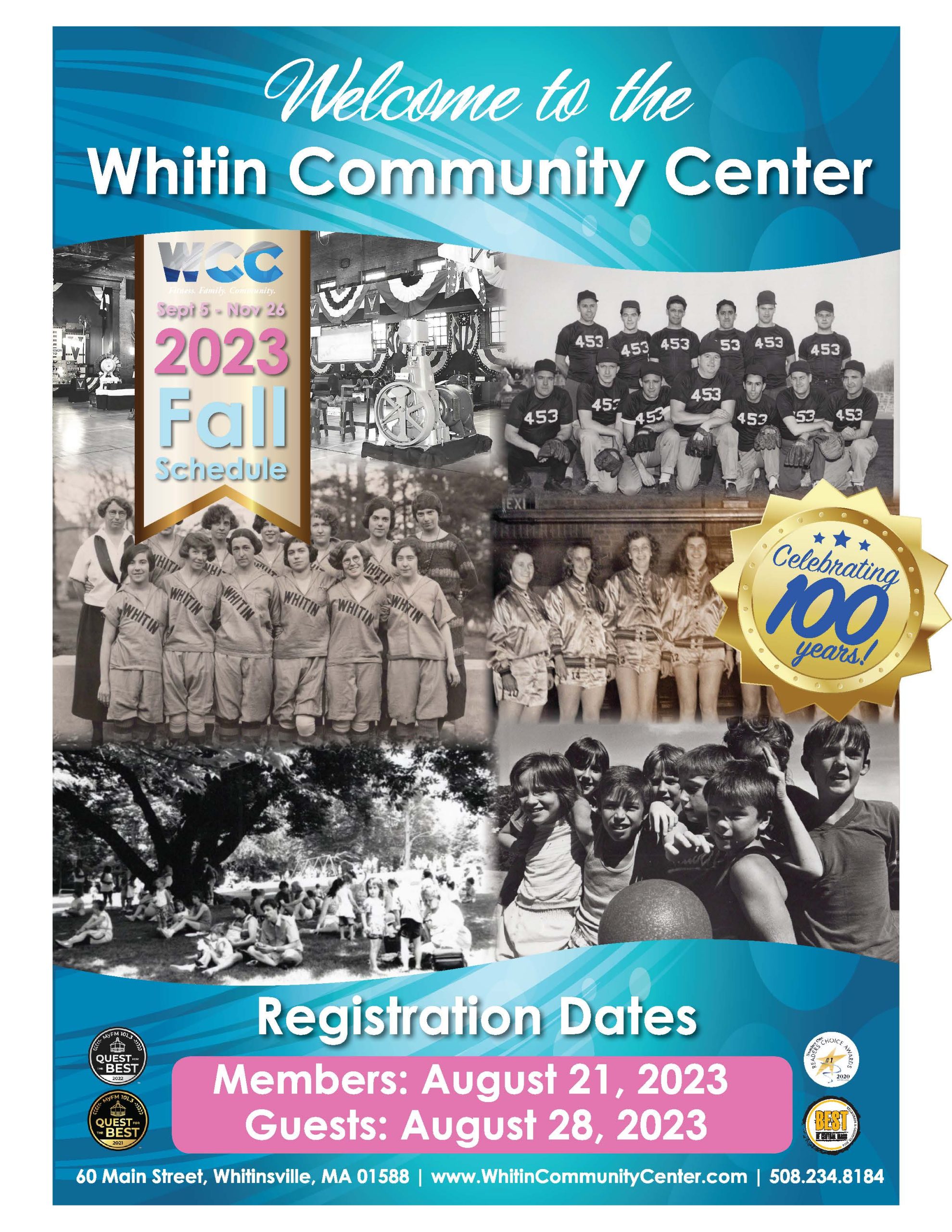 Schedules – Whitin Community Center