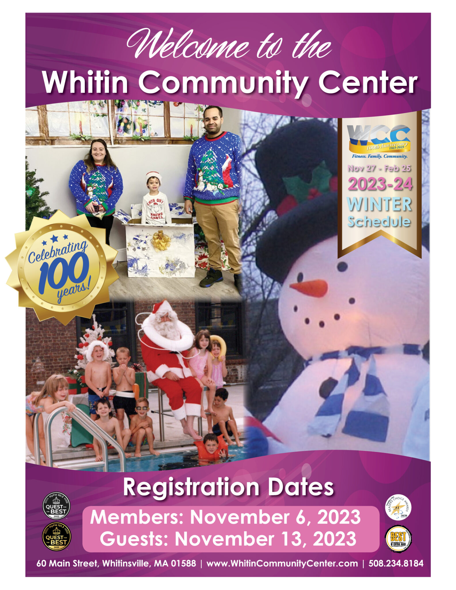 Schedules – Whitin Community Center